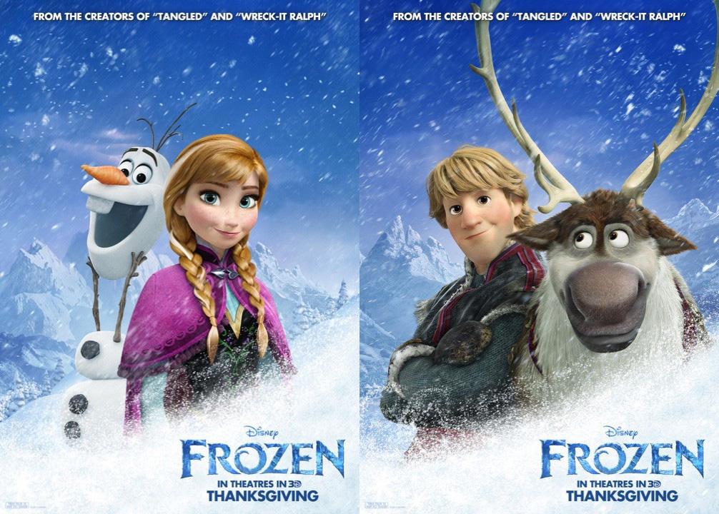 Les personnages de Frozen s'affichent pour Disney - CinéSérie